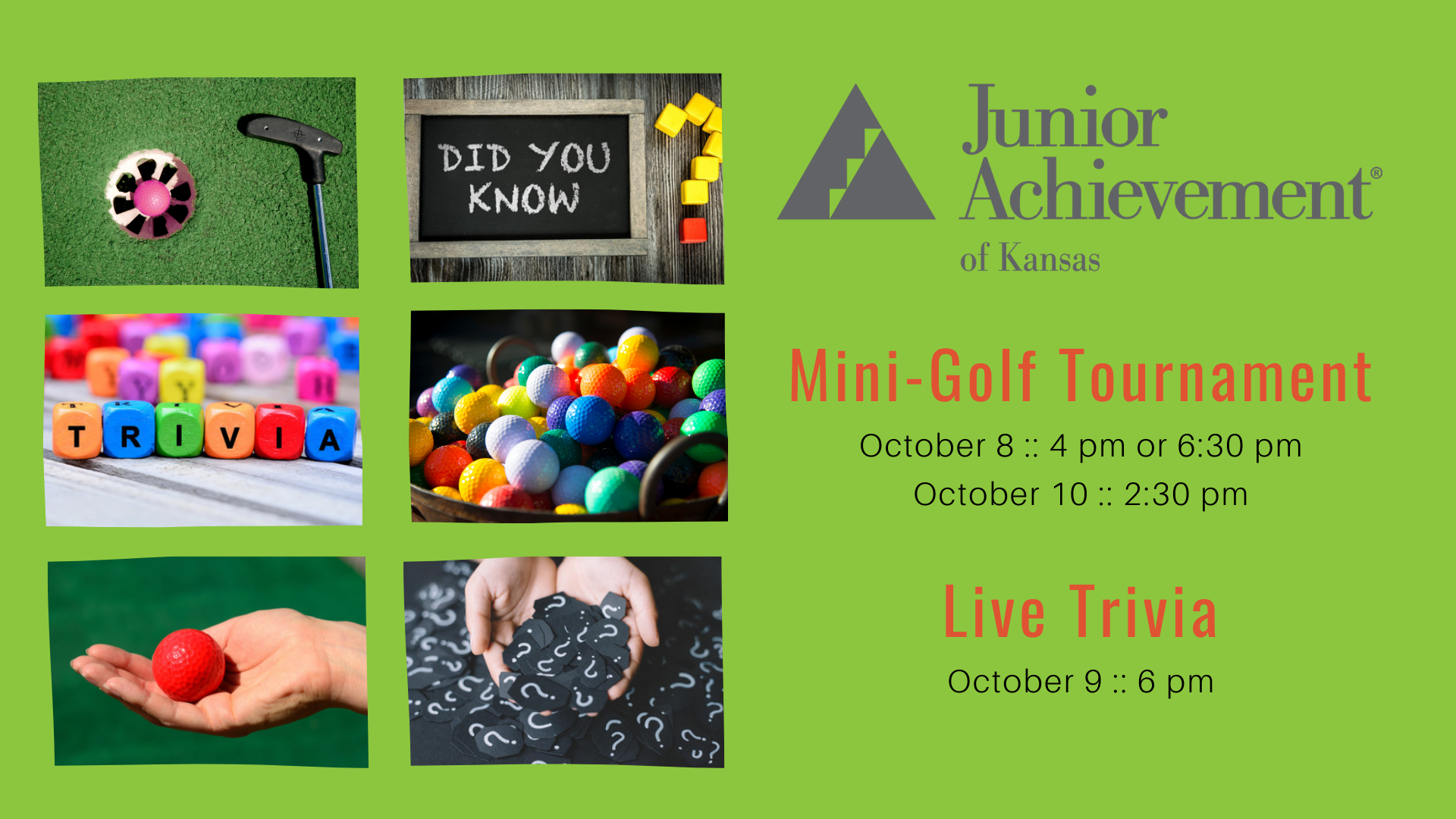 Topeka Mini-Golf Tournament and Live Trivia | Junior Achievement of Kansas